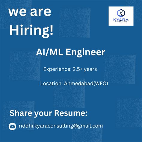 riddhi gothi on linkedin hiring ai ml engineer ahmedabadjobs