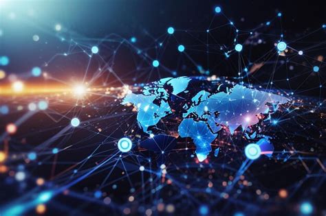 Premium Ai Image Technology Digital Data Network Connection And Cyber Security Concept