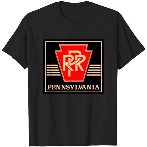 Pennsylvania Railroad Logo Black And Gold T Shirts