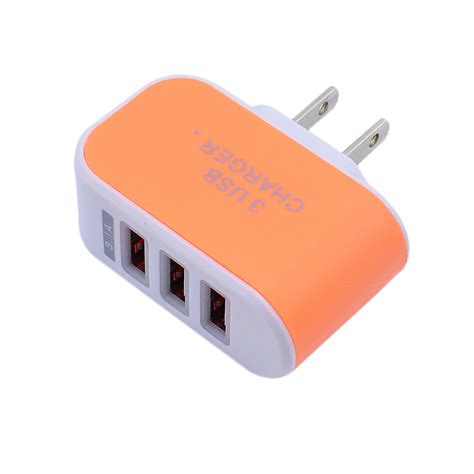 Portable Triple USB Port Wall Charger Adapter EU US Plug Charger AC