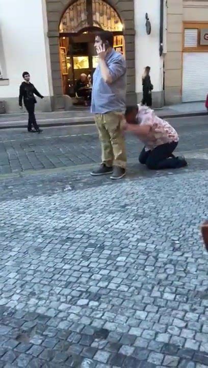Bloke Has Everything Pantsed In Middle Of Street