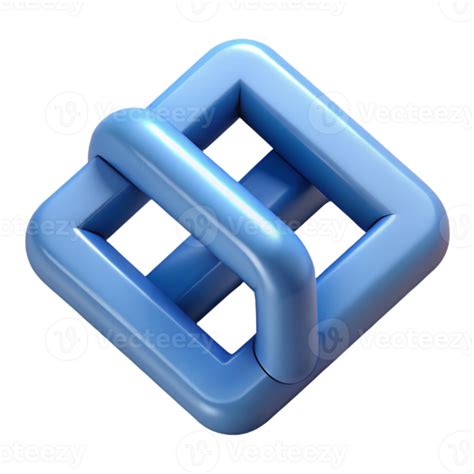 Unforgettable Creative Interlocking Squares Clean Lines Flat Color