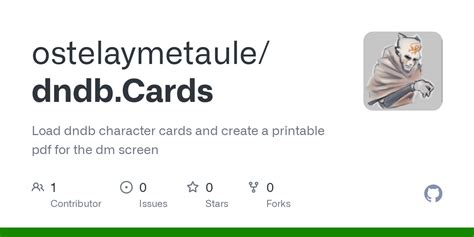 Github Ostelaymetaule Dndb Cards Load Dndb Character Cards And