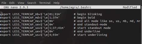 how to view colored man pages in linux geeksforgeeks