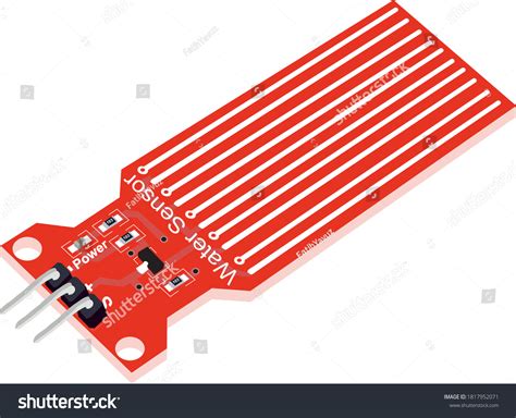 Rain Water Level Sensor Module Detection Stock Vector Royalty Free Shutterstock