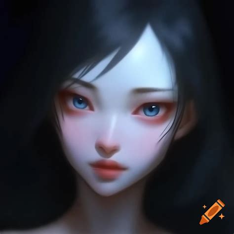Portrait Of A Beautiful Woman With Dark Wavy Hair And Hazel Eyes On Craiyon