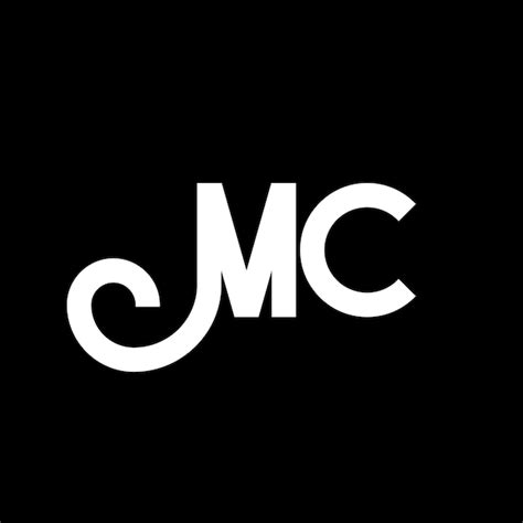 Premium Vector Mc Letter Logo Design Initial Letters Mc Logo Icon