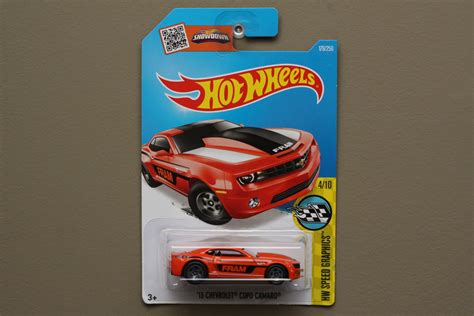 Hot Wheels 2016 Hw Speed Graphics 13 Chevrolet Copo Camaro Orange