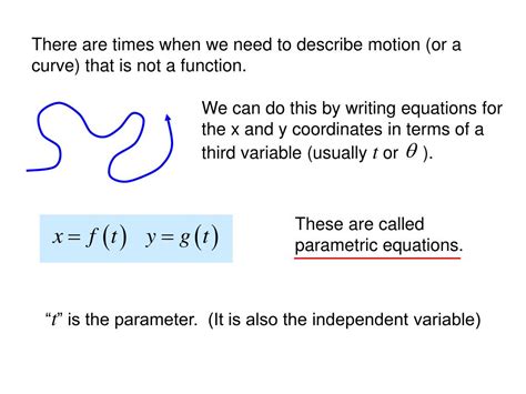 PPT 9 1 Parametric Curves 9 2 Calculus With Parametric Curves PowerPoint Presentation ID 472559