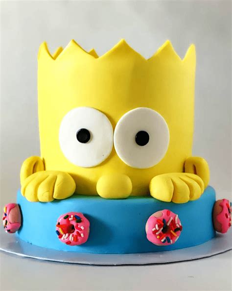 Bart Simpson Birthday Cake Ideas Images Pictures