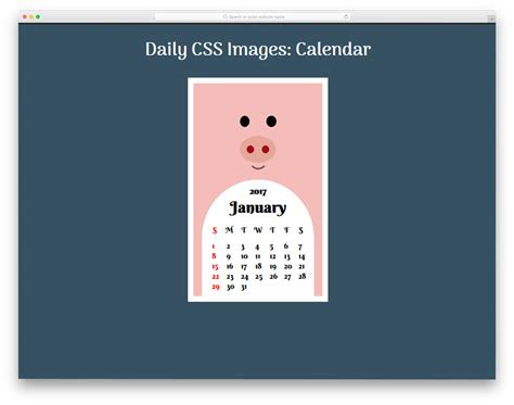 20 Best Free Html Css Calendars For Websites And Applications