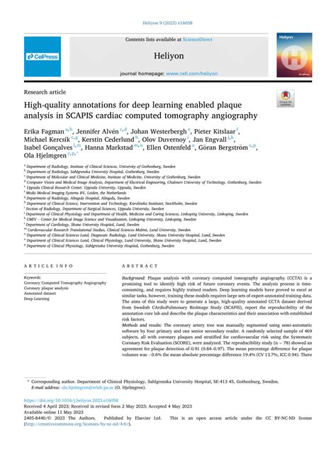 Pdf High Quality Annotations For Deep Learning Enabled Plaque