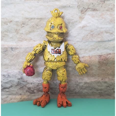 Lindo Boneco Five Nights At Freddy Animatronic Fnaf Nightmare Chica Pequeno Cm Shopee Brasil