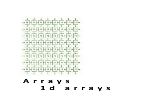 Introduction To Array With Classifications Pdf