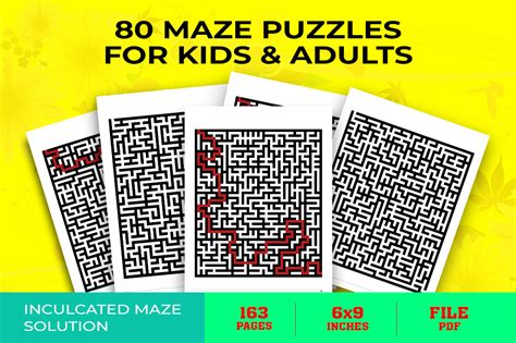 maze learning activity book for adoult graphic by waliullah solutions
