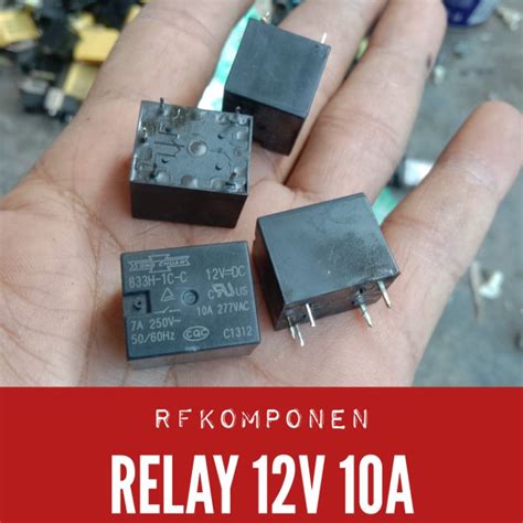 Jual Relay 12v 10a 5pin Cabutan Power Ups Shopee Indonesia