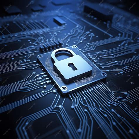 Cybersecurity Service Concept Of Motherboard And Safety Authentication