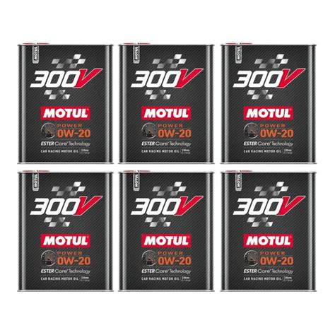 Motul 300v 0w 20 Power Full Synthetic Motor Oil Case 6x 2l Bottles