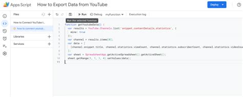 How To Connect YouTube To Google Sheets Coefficient