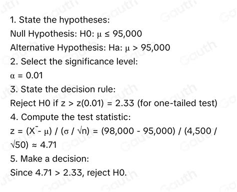 Solved Test 4 Hypothesis Testing Directions Study The Given Problem