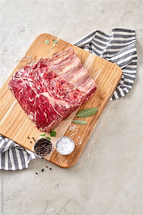 Grass Fed Beef Standing Rib Roast By Stocksy Contributor Skc Stocksy