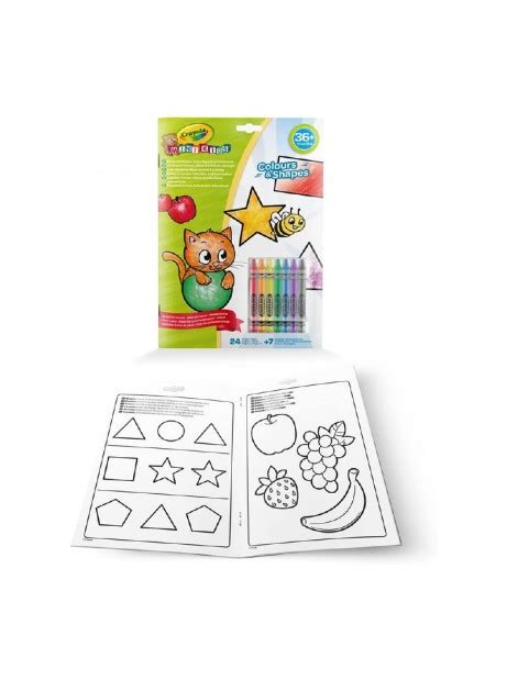 Set Album Da Colorare Pennarelli Crayola Colori E Forme Activity Book