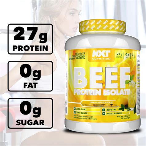 Nxt Nutrition Beef Protein Isolate Powder High In Natural Amino Acids