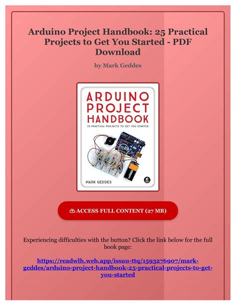 (PDF PDF) Arduino Project Handbook: 25 Practical Projects to Get You Started by Mark Geddes by ...