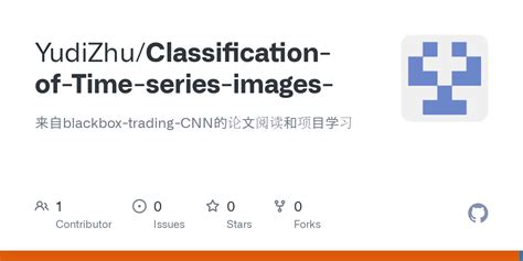 Classification Of Time Series Images Readmemd At Main · Yudizhu