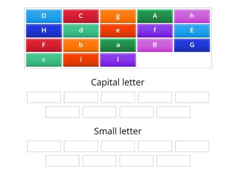 Letters Sorting Activity Group Sort