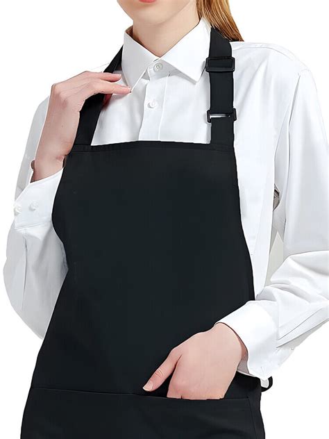 Adjustable Bib Apron Dress Men Women Kitchen Restaurant Chef Classic