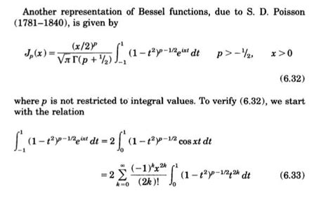 Solved Another Representation Of Bessel Functions Due To S Chegg Com