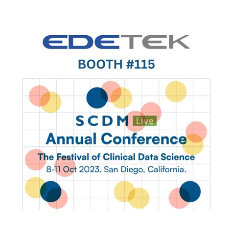 EDETEK Inc SCDM Annual Conference EDETEK Inc