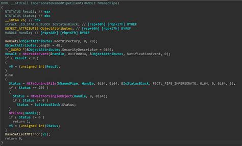 exploring impersonation through the named pipe filesystem driver