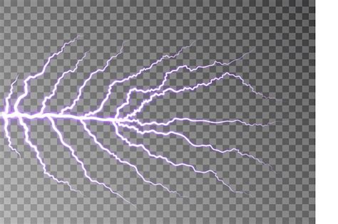 어두운 체크 무늬 배경에 격리 된 번개 볼트 투명 한 벼 락 효과 현실적인 번개 장식 패턴입니다 하늘 질감 디자인에 전기 빛 벡터 일러스트레이션 검은색에 대한 스톡 벡터