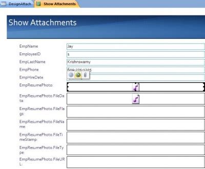 Working With Attachment Data Type In Microsoft Access Expert Zone Cimaware Software
