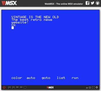 Web Based MSX Emulator WebMSX 5 1 Now Available Vintage Is The New Old