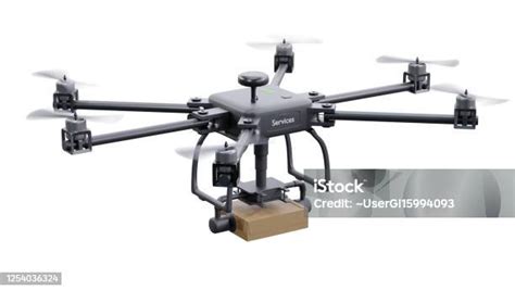 흰색 배경에 고립 된 갈색 포스트 패키지와 Uav 무인 항공기 배달 서비스 클리핑 부품 3d 렌더링 3차원 형태에 대한 스톡 사진 및 기타 이미지 Istock