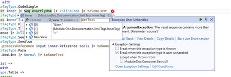 Unhandled Argumentexception In Contentprocessor Input Sequence