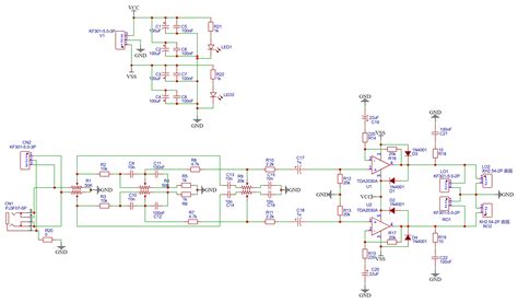 Stereo Amplifier Circuit With Tda2030 With Tone Controls Xtronic