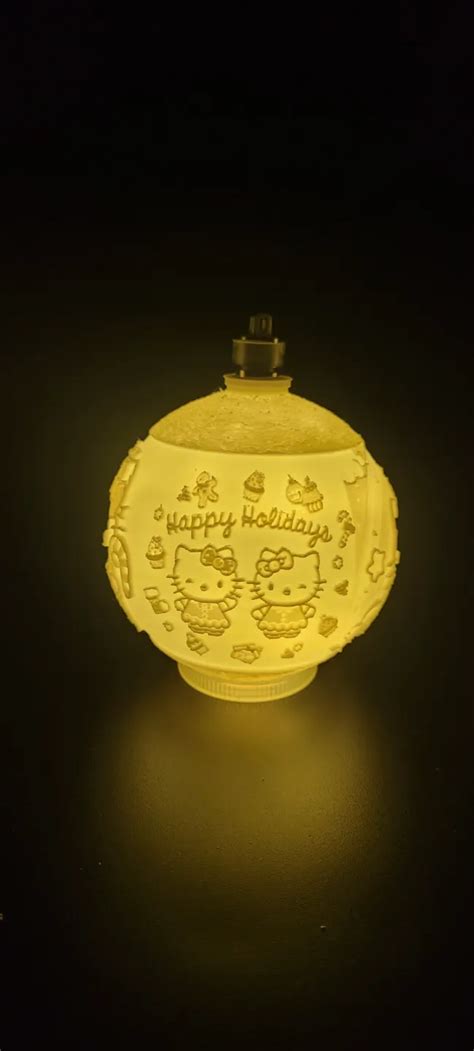 Christ Hello Kitty Lithophane Ornament By Galactic Creations 3d