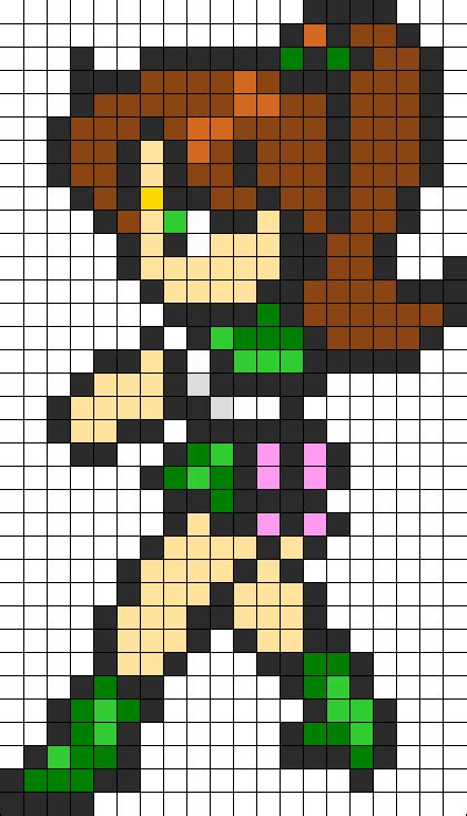 Sailor Jupiter Perler Bead Pattern Bead Sprites Characters Fuse