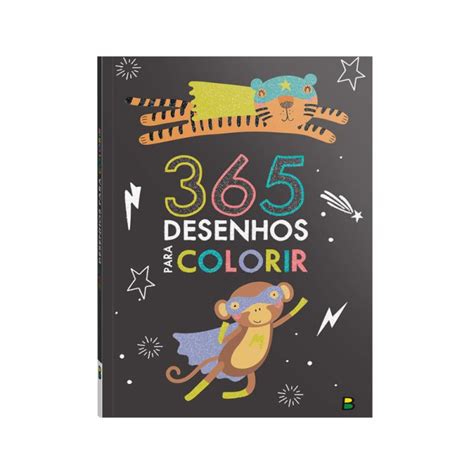 Livro De Colorir Desenhos PT Diversão Diária para Crianças