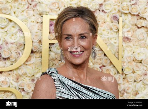 Sharon Stone Arrives At The 82nd Golden Globes On Sunday Jan 5 2025