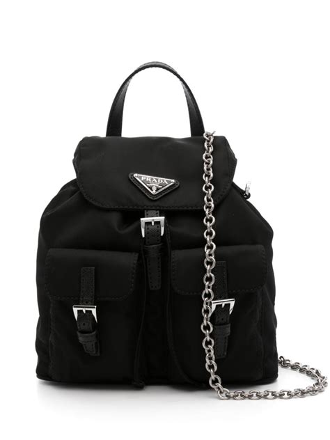 Prada Re Nylon Bucket Bag Black Farfetch Uk
