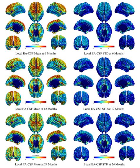The Mean And Standard Deviation Of Local Ea Csf Measured At 6 Months