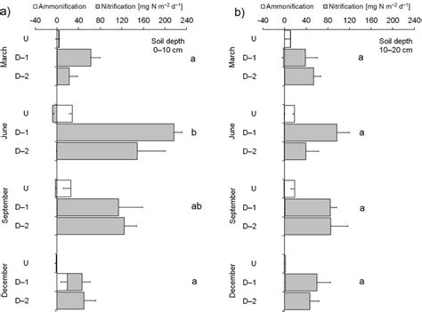 Net Ammonification Net Nitrification And Net N Mineralization Rates Download Scientific