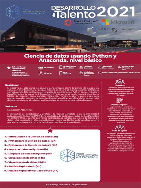 Ciencia De Datos Usando Python Y Anaconda Nivel Basico Pdf Ciencia De Datos Python