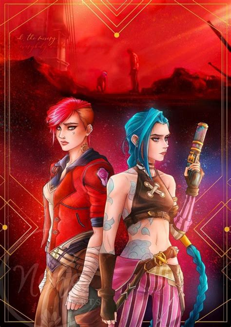 League Of Legends Jinx And Vi Sisters