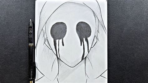 Scary Art How To Draw Scary Face Easy Step By Step Youtube Scary